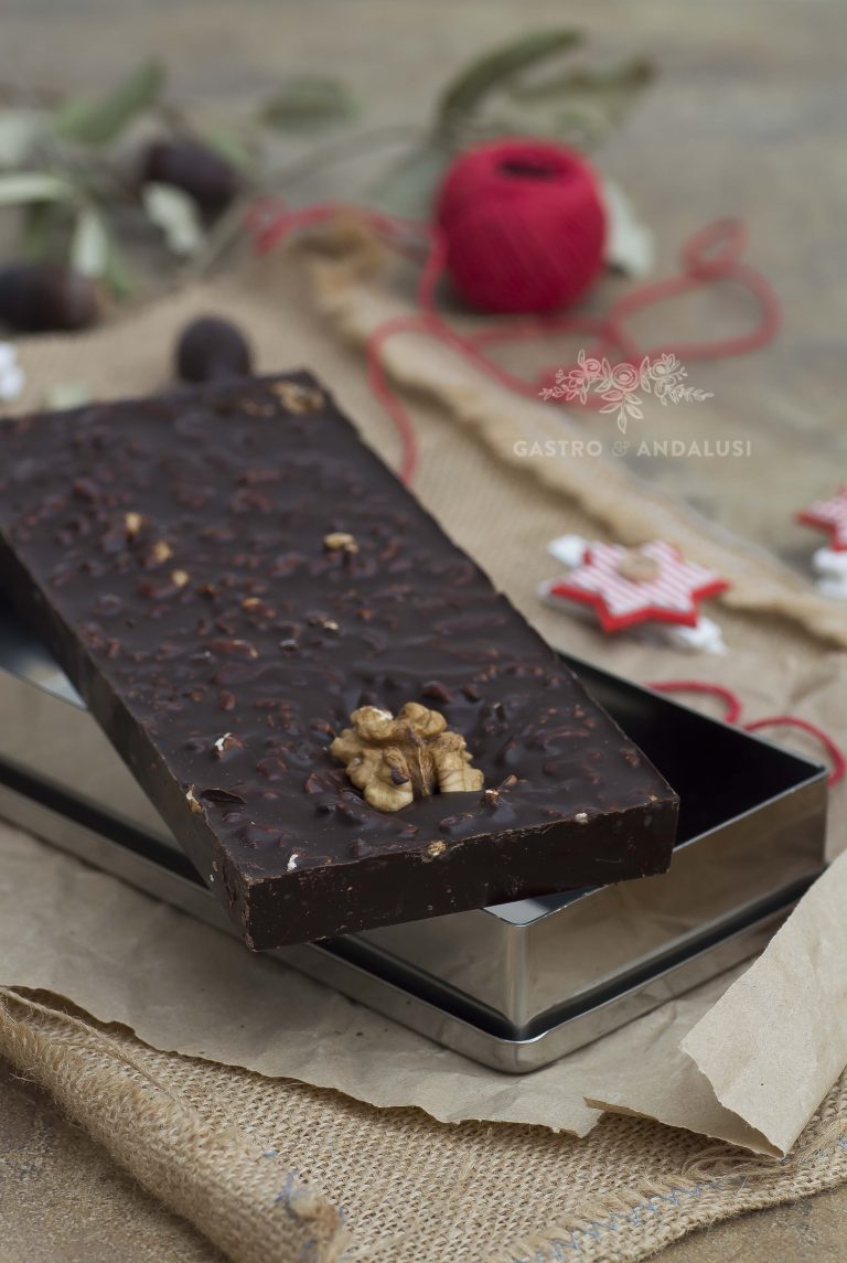 Turrón de chocolate negro con nueces #retoturron14 - GASTROANDALUSI
