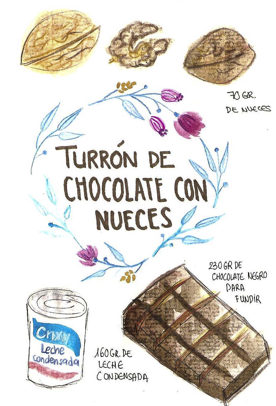 Turrón de chocolate negro con nueces #retoturron14 - GASTROANDALUSI